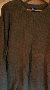 Basic Editions | Sweaters | Basic Editions Brown Cable Stitch Sweater | Poshmark